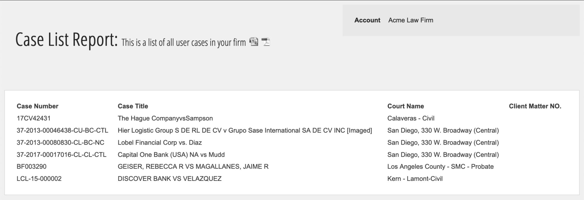 Reports Case List Screen In The E Filing Application Green Filing reports-case-list-screen-in-the-e-filing-application-green-filing