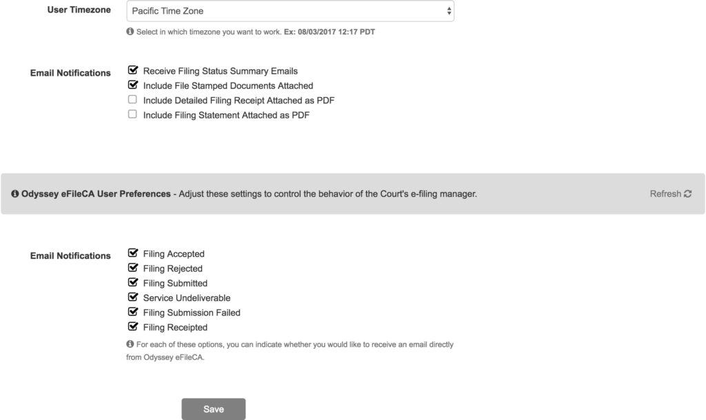 Update and Configure your Email Settings on Notifications you Receive