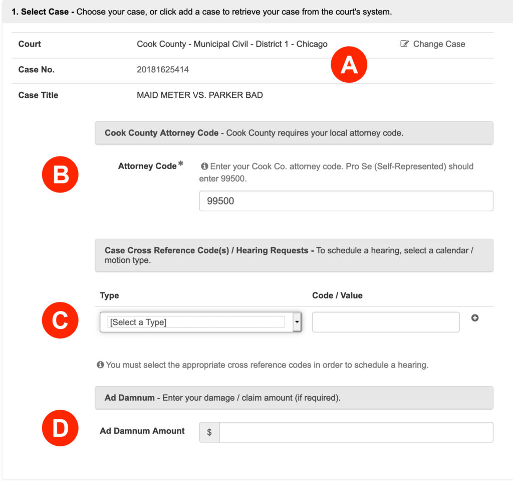 File on an Existing Case quickly in Cook County, Illinois - E-Filing Help