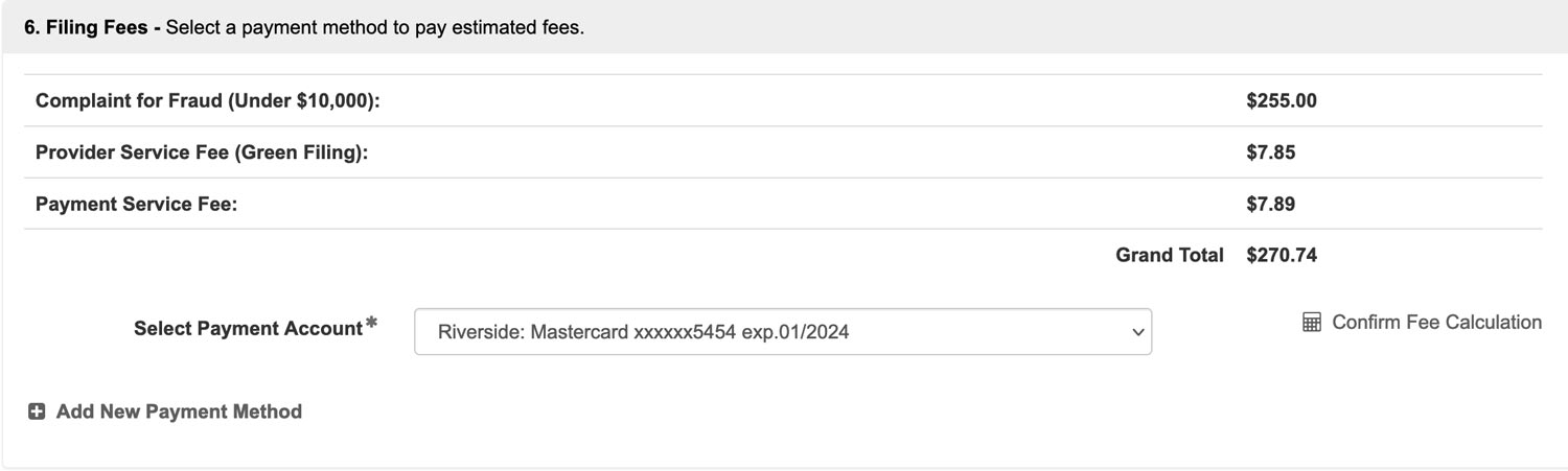 Initiate a New Case in the Riverside, California Superior Courts - E ...
